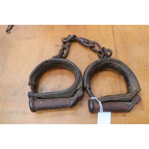 Convict handcuffs and manacles, Australian Colonial, Port Arthur ...