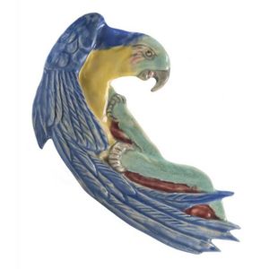 Castle Harris Pottery Parrot Wall Vase - Castle-Harris, John - Ceramics