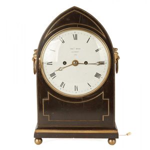 Georgian Bracket Clock with Lion Mask Handles - Clocks - Bracket ...