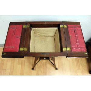 Antique Work Table with Fold Over Lid and Drawer - Tables - zOther ...