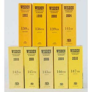 Collection of Nine Wisden Softcovers (1993-2010) - Sporting - Cricket ...