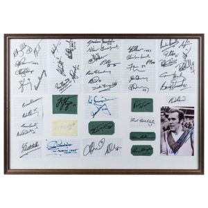 Brownlow Medallist Signatures Collage - Sporting - AFL/VFL - Memorabilia
