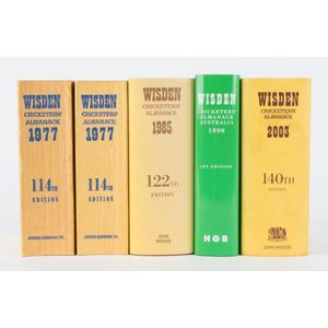 Wisden Almanacks Collection (5 editions) - Sporting - Cricket - Memorabilia