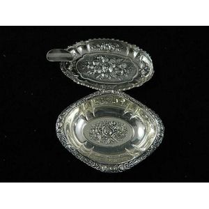 German Silver Pin Dish and Ashtray Set (800) - Bowls, Comports and ...