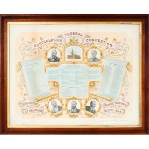 Federation Convention Lithograph, Melbourne 1898 - Prints - Engravings ...