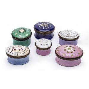 18th Century English and French Patch Box Collection - Boxes, Jewellery ...