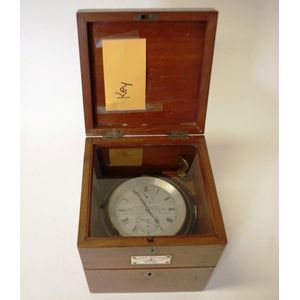 Kullberg Naval Chronometer with Mahogany Case - Marine Chronometers ...