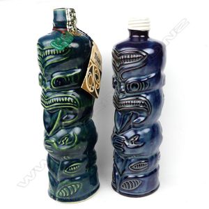 Pair of Crown Lynn Ti-Toki Liqueur Bottles with Booklet - Crown Lynn ...
