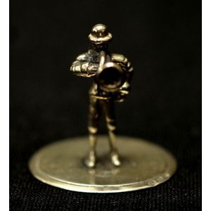 Collectable sterling silver miniature statuary and household wares ...