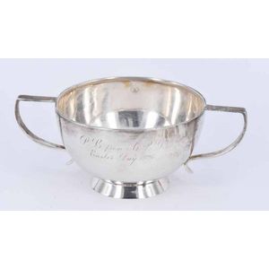 Sterling silver cups with handles - price guide and values