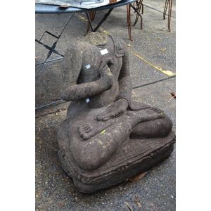 Headless Stone Buddha Statue - Zother - Oriental