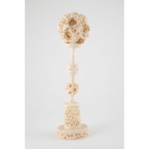 Chinese carved ivory or jade puzzle balls - price guide and values