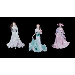 Coalport Ladies of Fashion Figure Set - Coalport - Ceramics
