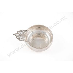 Lunt Sterling Silver Wine Taster with Scrolling Handle - Bowls ...