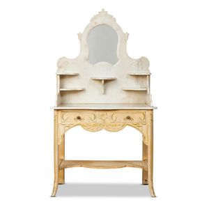 Art Nouveau Marble Dressing Table with Mirror - Dressing Tables - Furniture