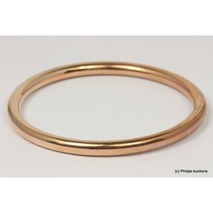 9ct Rose Gold Golf Bangle - Simple and Polished - Bracelets/Bangles ...