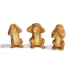 Meiji Ivory Monkey Trio: No Evil, Hear, Speak - Ivory - Oriental