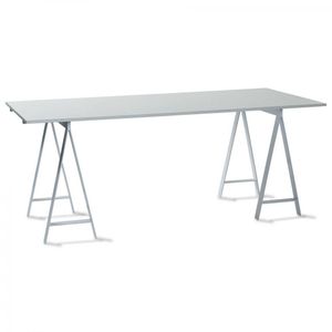Michael Draper Trestle Table with Steel Frame and Formica Top - New ...
