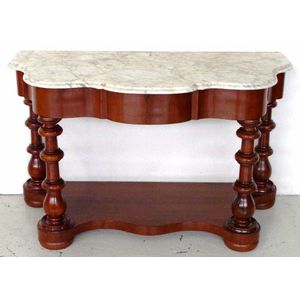 Victorian Cedar Wash Stand with Marble Top - Washstands - Furniture
