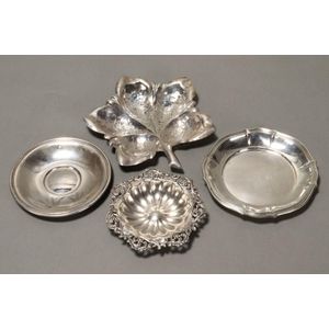 Four Unique Silver Pip Dishes, 207g Total Weight - Bowls, Comports and ...
