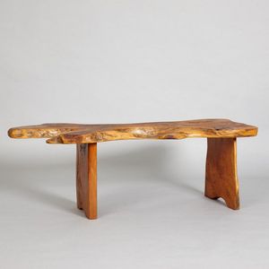 Kauri Slab Bench with Irregular Form - Seating - Benches/Pews - Furniture