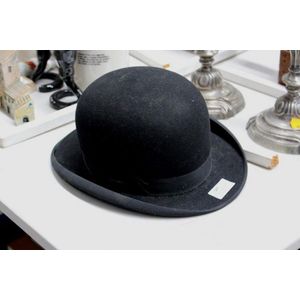 Retro French Bowler Hat - Headwear - Costume & Dressing Accessories