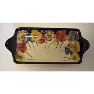 Royal Doulton Pansies Sandwich Tray (28cm Width) - Royal Doulton - Ceramics