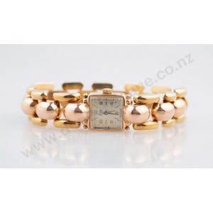 Lanco 9ct Ladies Dress Watch on Heavy Bracelet Strap - Watches - Wrist ...