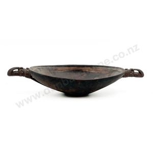 Papua New Guinean Carved Food Bowl, 50cm Length - New Guinean - Tribal