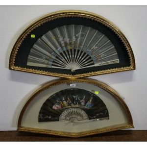 French Fans with Traditional and Floral Designs - Fans - Costume ...
