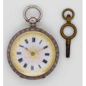 Silver and Gold Ladies Fob Watch - Watches - Pocket & Fob - Horology ...