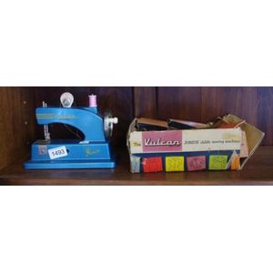Child's vintage Vulcan sewing machine with box - Sewing - Machines ...