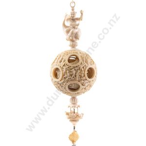 Chinese carved ivory or jade puzzle balls - price guide and values