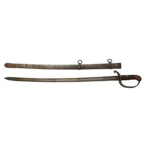 British 1822 Cavalry Saber with Scabbard - - Militaria & Weapons
