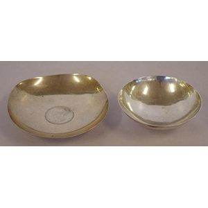Indian Silver Dishes with 1840 Rupee Coin - Bowls, Comports and Dishes ...