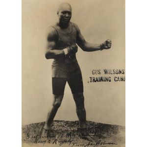 Vintage Signed Photograph of Boxer Jack Johnson - Sporting - Boxing ...