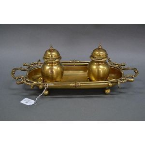 Brass Ink Stand: Elegant and Functional Desk Accessory - Writing ...