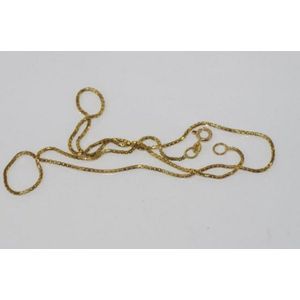 18ct Gold Box Chain - 4g, 46cm Length - Necklace/Chain - Jewellery