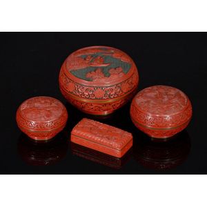 Chinese cinnabar boxes - price guide and values