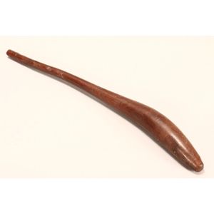 Aboriginal Nulla-Nulla with Curved Bulbous End, 50cm - Aboriginal ...