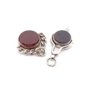 Birmingham Antique Spinner Fob and Watch Key Set - Zother - Jewellery