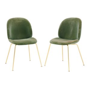 Green Velvet Beetle Chairs by Gamfratesi for Gubi - Scandinavian ...