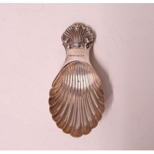 Silver Scallop Tea Caddy with Shell Finial - Tea Caddies - Precious Objects