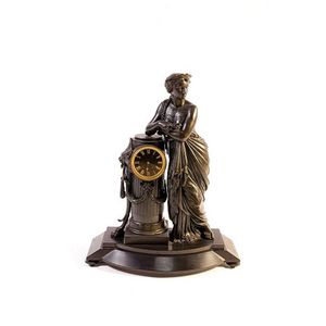 Greek Goddess Clock on Column Base - Clocks - Figural - Horology ...