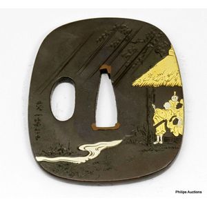 Bronze Tsuba: Ancient Japanese Hand Guard for Samurai Swords - Zother ...