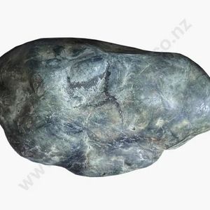 Inanga Pounamu River Boulder: 56cm Length - New Zealand Maori - Tribal