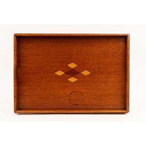 Australian Silky Oak Serving Tray with Lozenge Motif - Trays, Plates ...