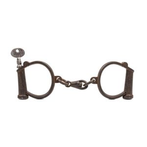 Convict handcuffs and manacles, Australian Colonial, Port Arthur ...