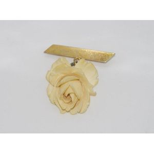 Antique and vintage carved ivory brooches - price guide and values