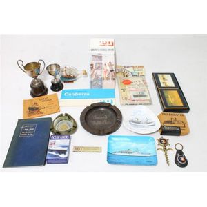 Vintage Cunard cruise liner and shipping memorabilia - price guide and ...